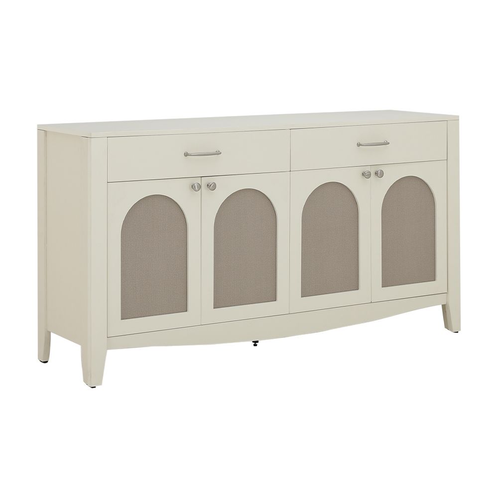 ตู้ไซด์บอร์ด รุ่นฟลอเรนซ์ ขนาด 160 ซม. - สีขาวงาช้าง/แฟบริค วูล ...